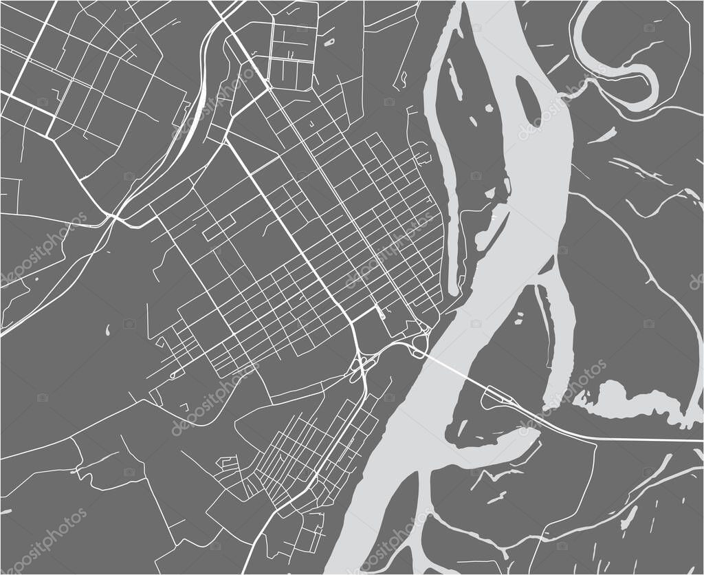 mapa de la ciudad de Barnaul, Rusia 2023