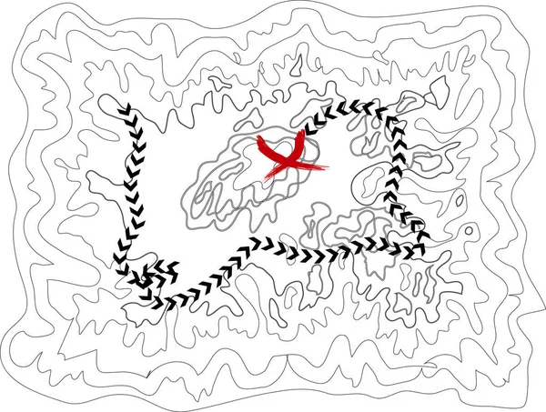 Vector Black White Map Pattern Abstract Topographical Contour Lines ...