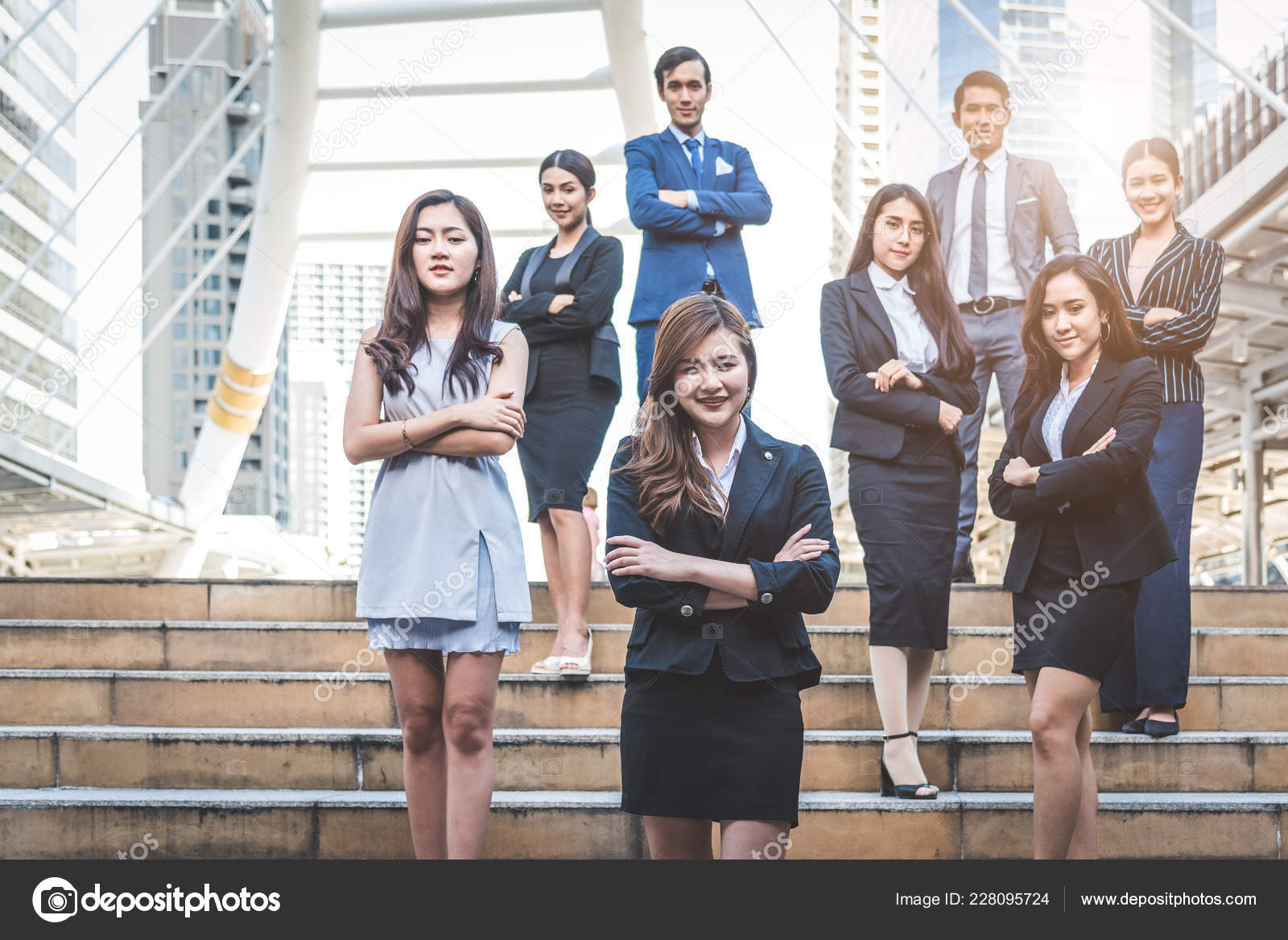 Happy Group Of Business People