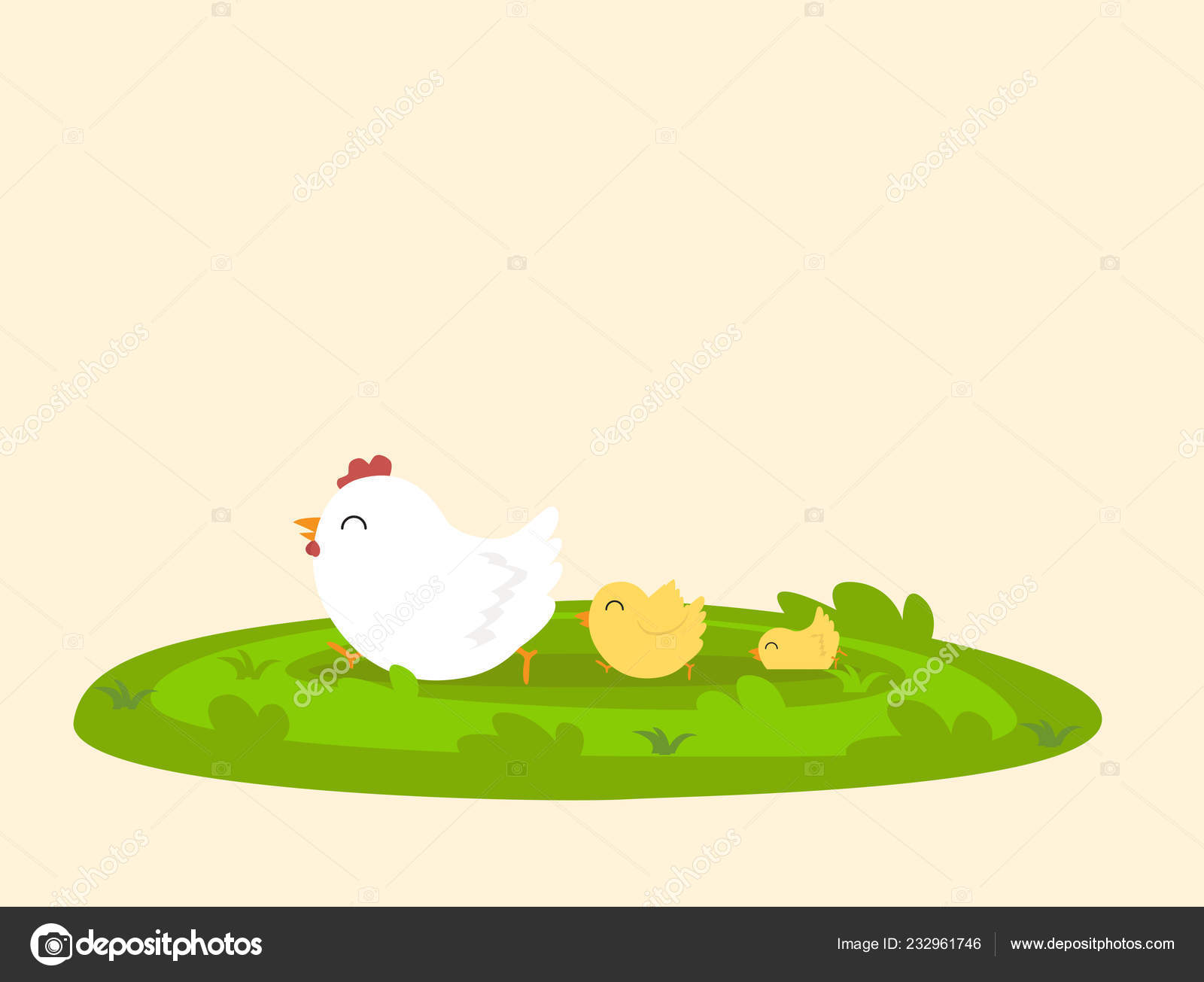 Chicken Family Grass Stock Vector Image by ©focus_bell@hotmail.co.th ...