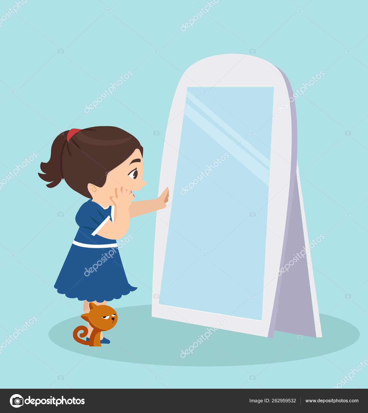 Cartoon Standing Mirror