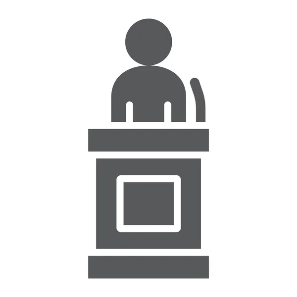 Witness line icon, justice and law, defendant sign, vector graphics, a ...