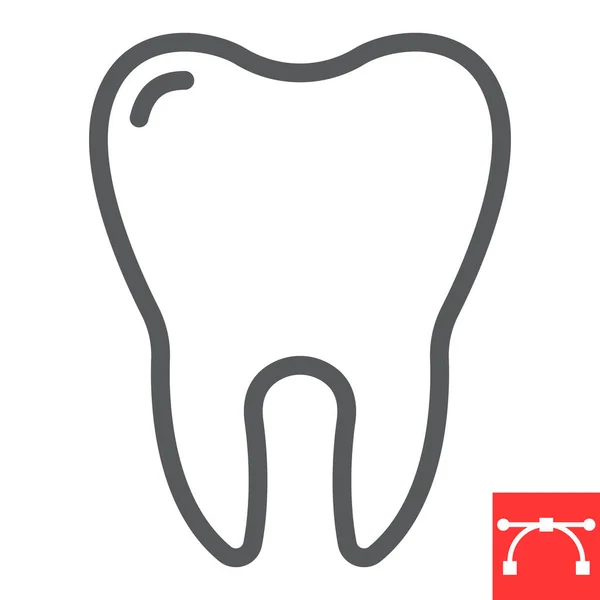 Periodontitis line and glyph icon, dental and stomatolgy, periodontal ...