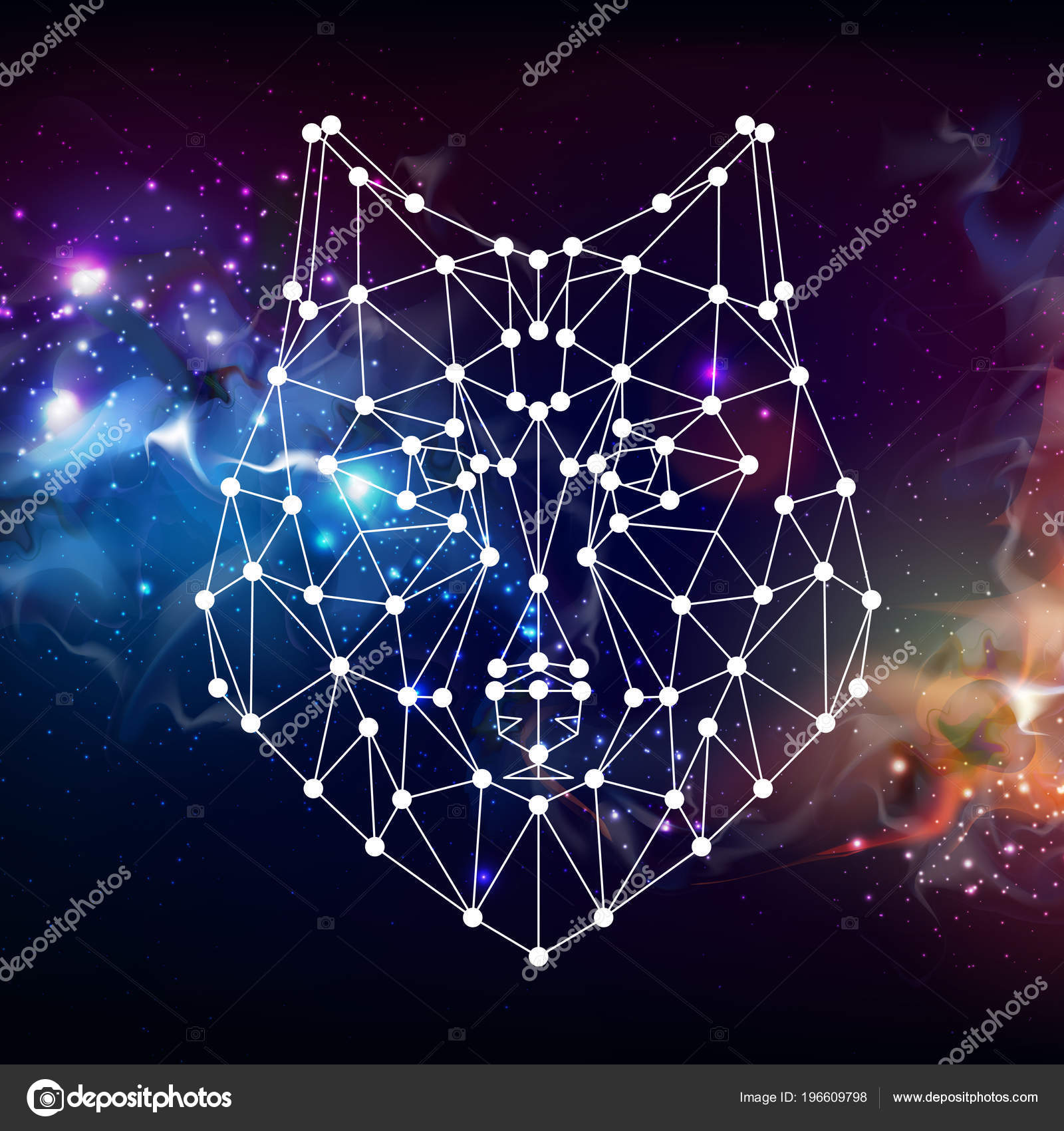 Hipster Triangle Wolf