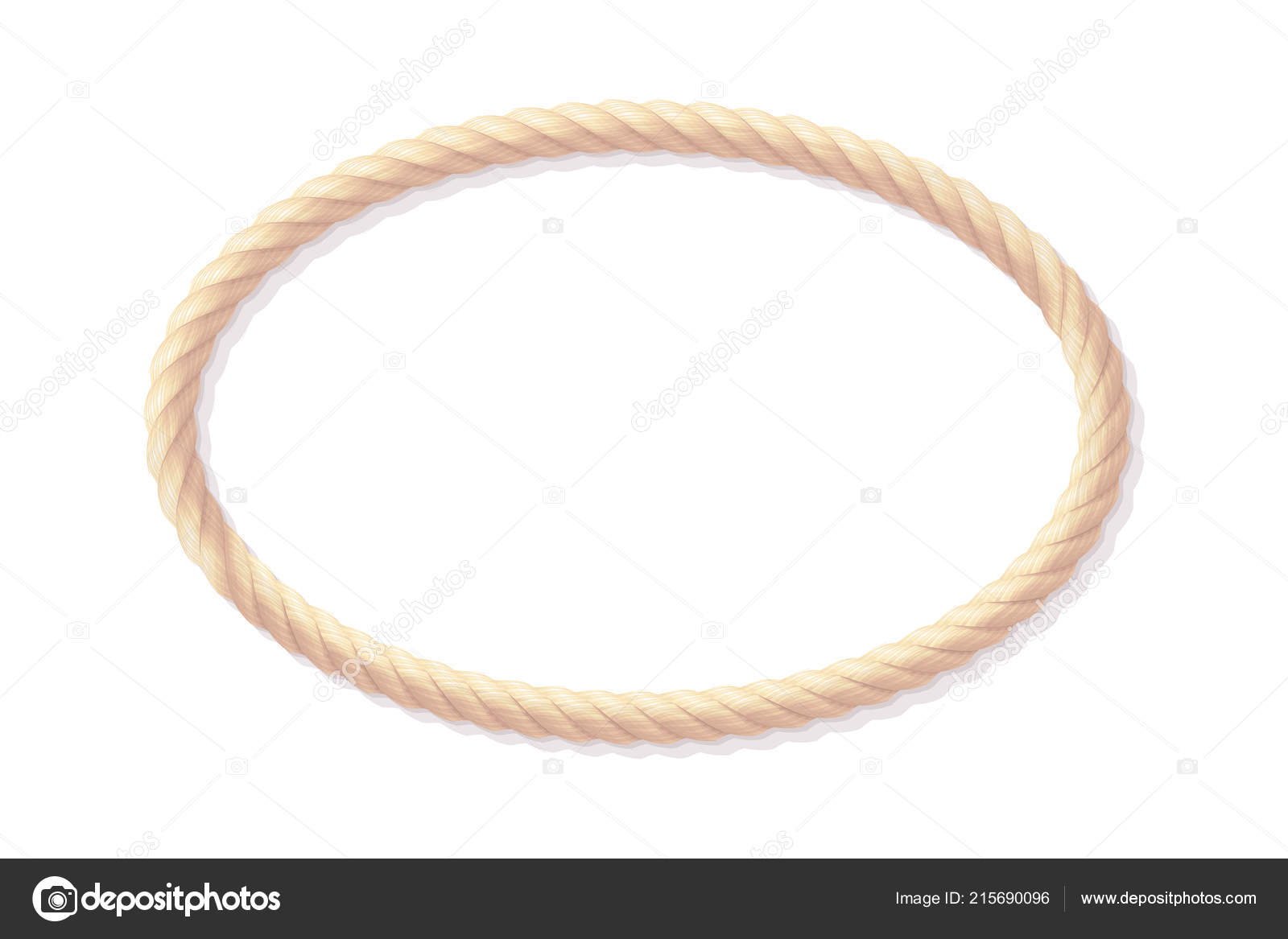 Rangka Tali Vektor Kabel Putar Realistis Vintage Vektor Stok oleh ...