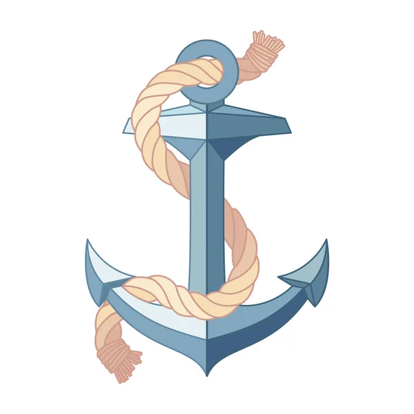 Anchor With Rope Outline