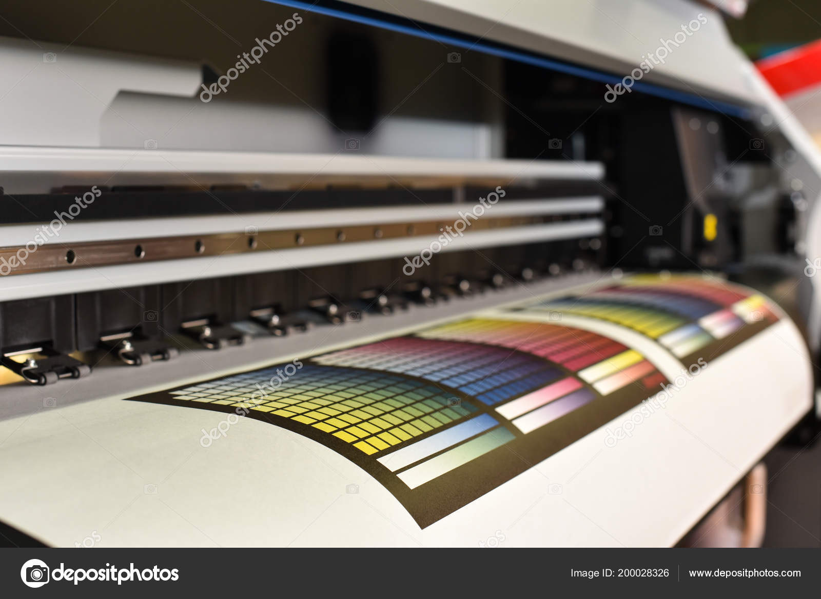 Wide Format Printer Work Printing Test Image — Stock Photo © alexfan32 ...