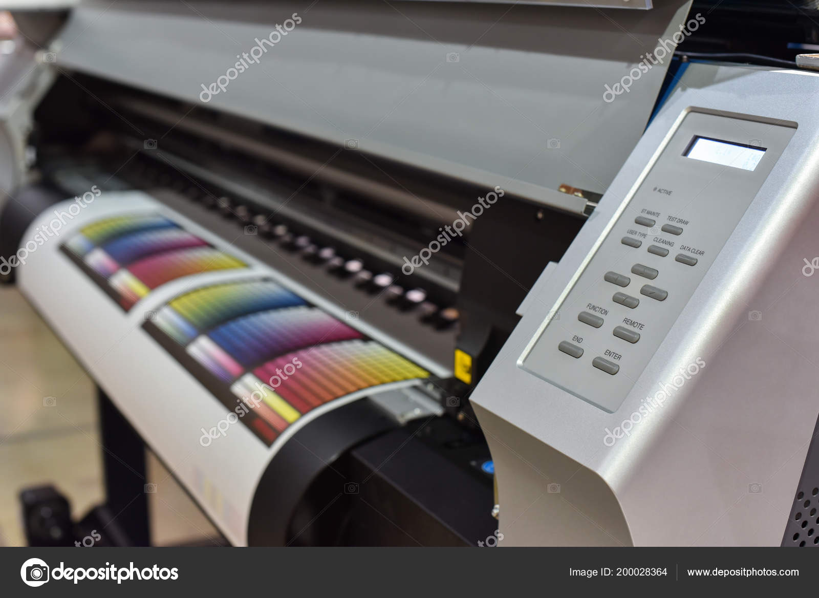 Wide Format Printer Work Printing Test Image Stock Photo by ©alexfan32 ...
