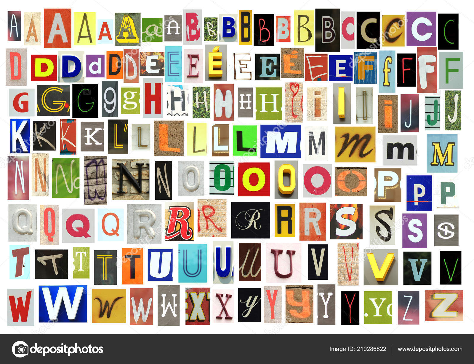 Newspaper Font Alphabet All Letters Newspaper Alphabet Different Font