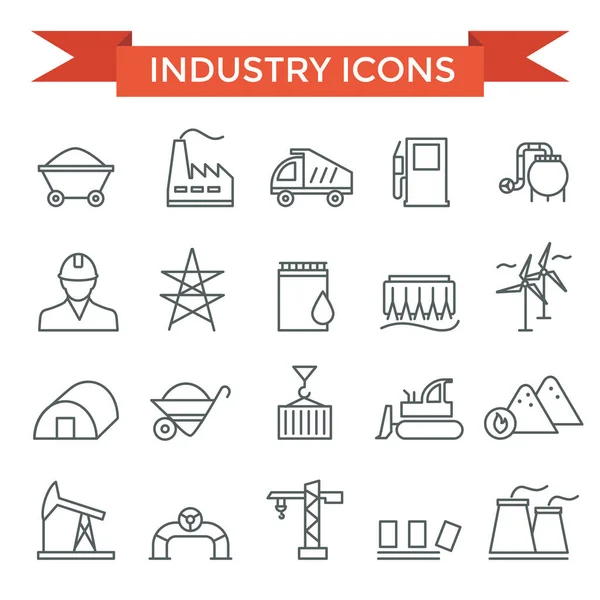 Industry icons Stock Vector Image by ©colorlife #7306228