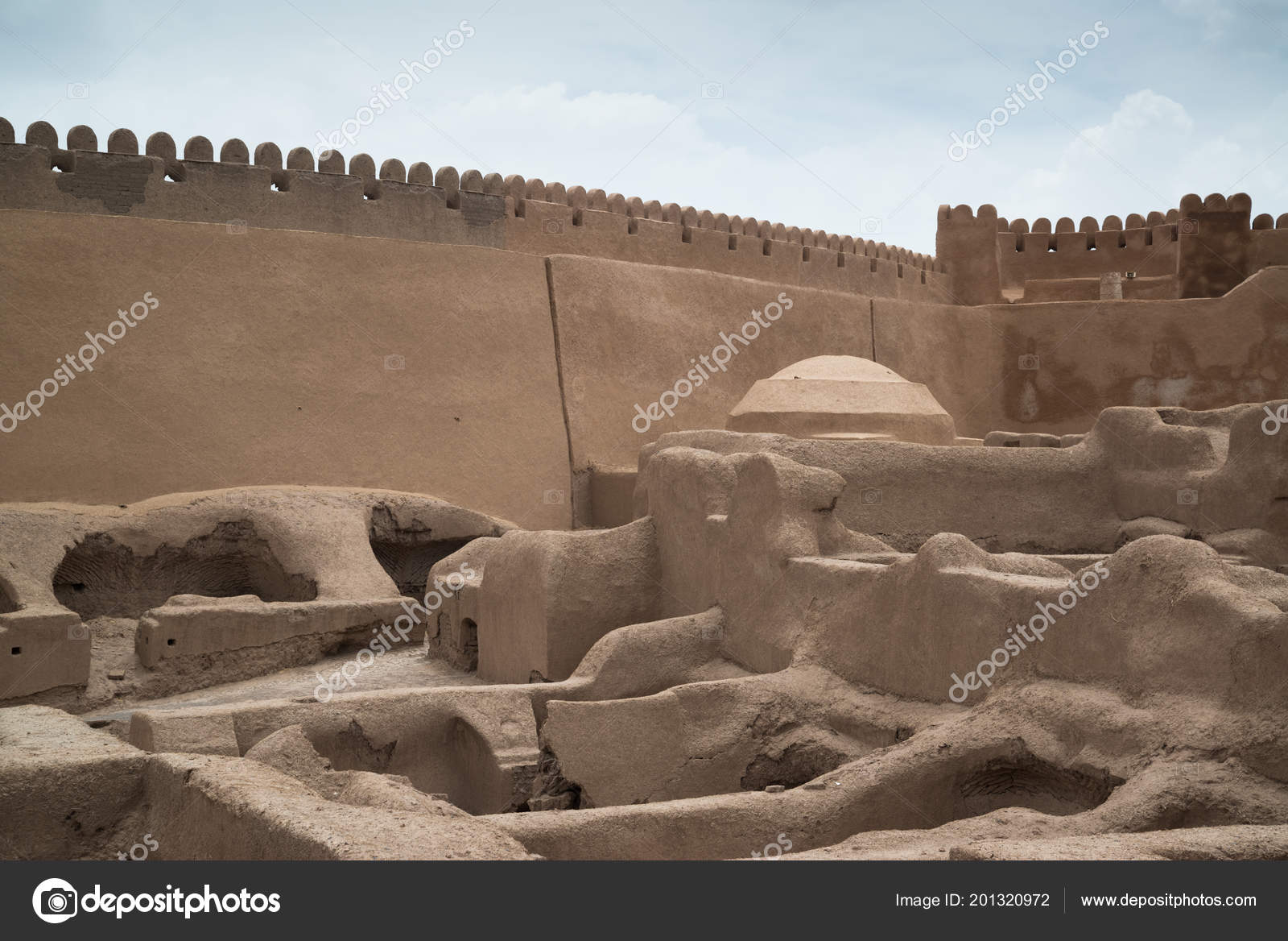 Rayen Castle Arg Rayen Persian Ancient Adobe Castle Kerman Province ...