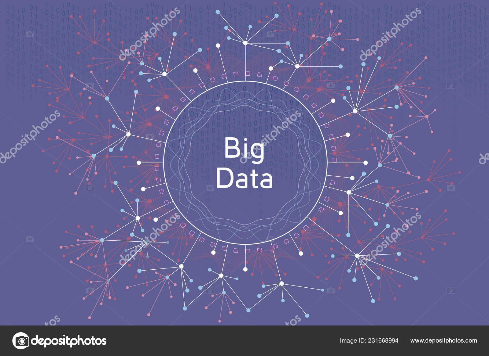 Big Data Vector Concept Illustration Futuristic Graphic Illustration ...