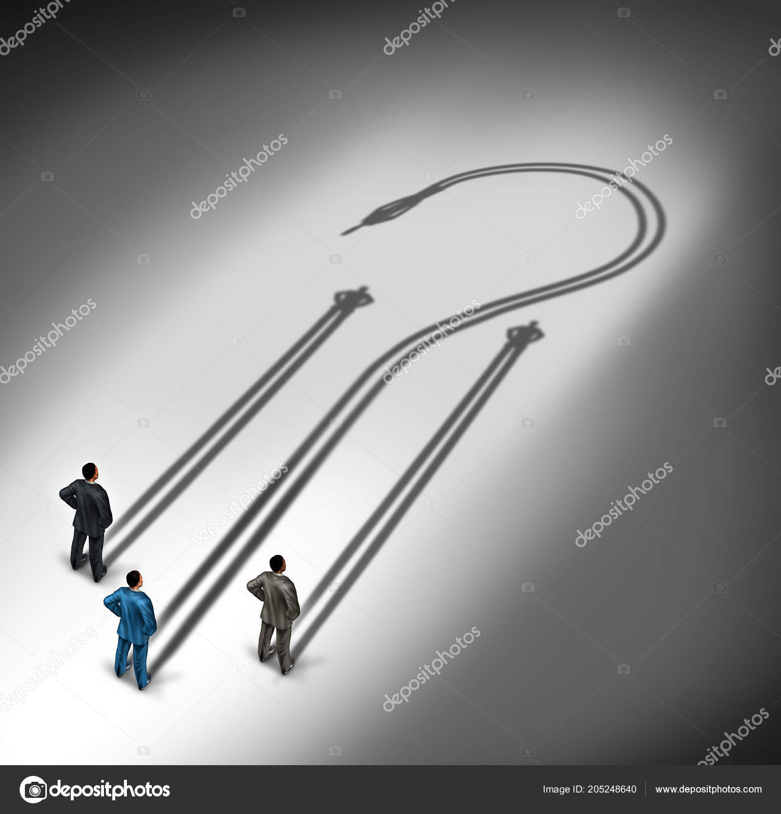 Employee Question Business Worker Uncertainty Hiring Employees Concept ...