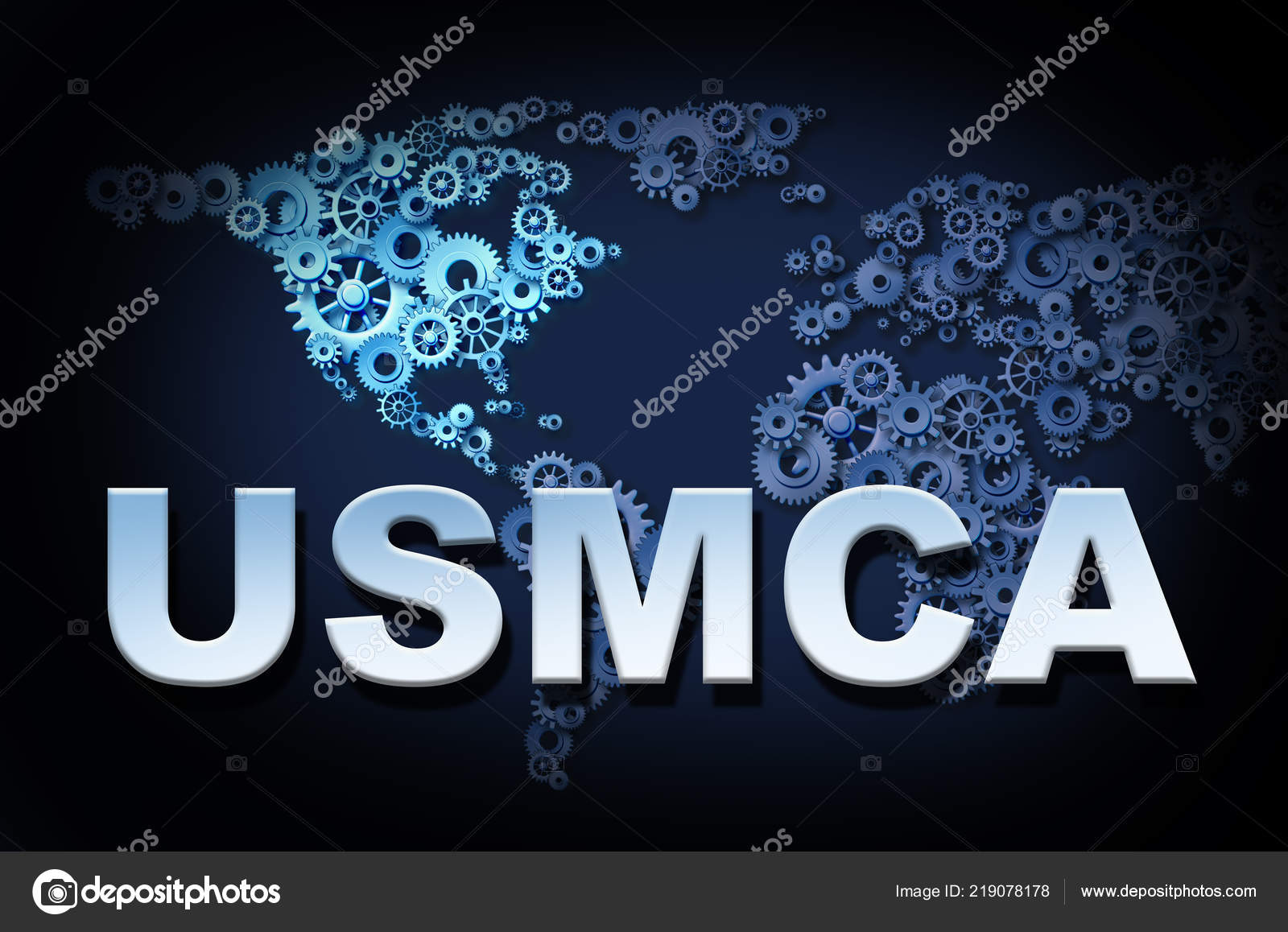 United States Mexico Canada Agreement Usmca New Nafta Symbol North ...