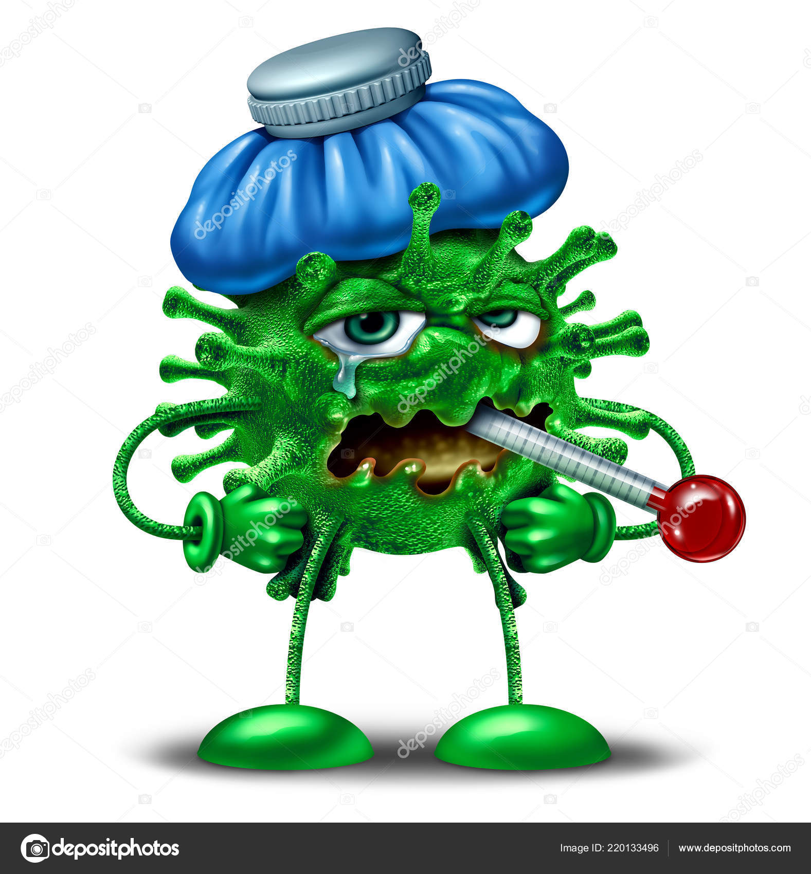 Common Cold Cell Cartoon