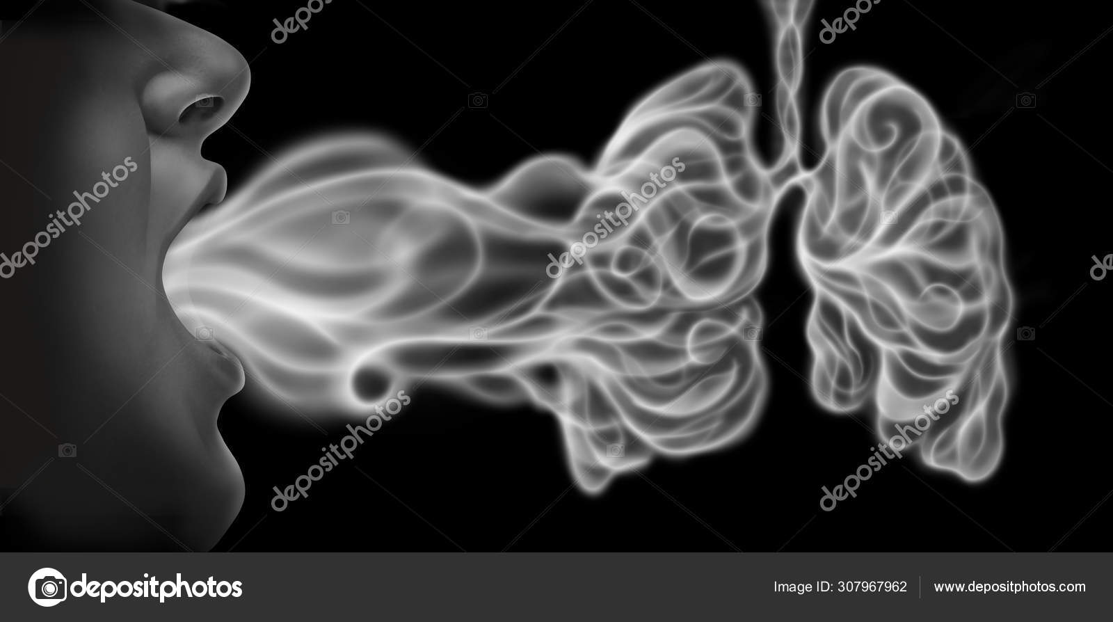 Vaping And Lungs — Stock Photo © lightsource #307967962