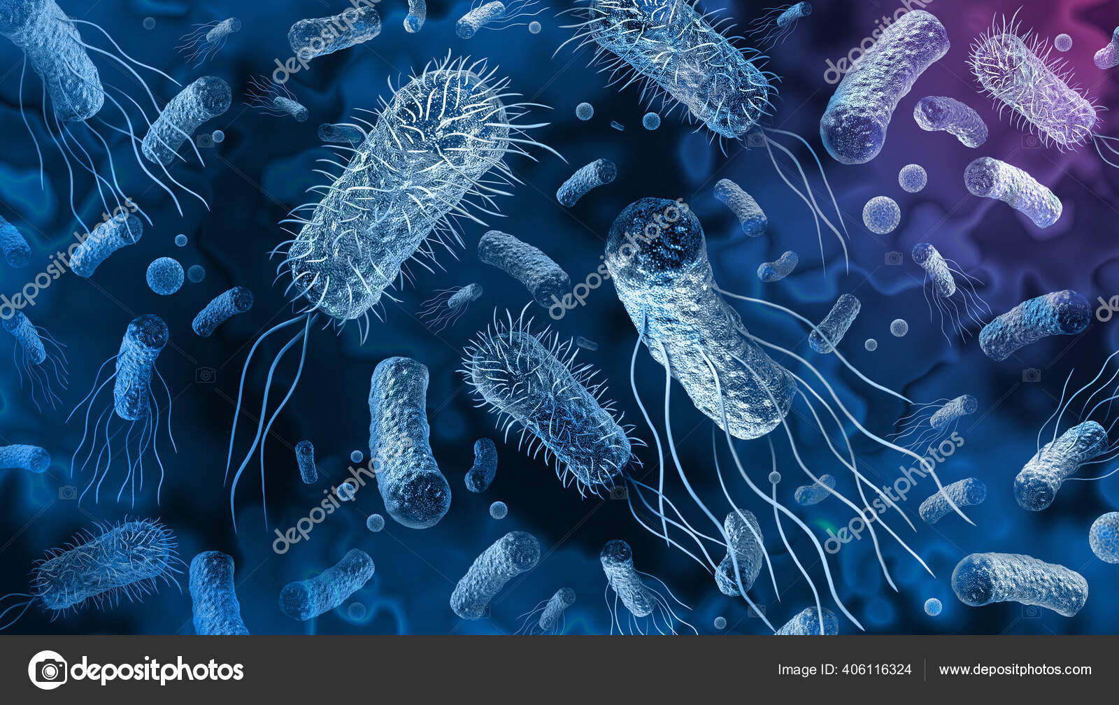 Bacteria Outbreak Bacterial Infection Microscopic Background Dangerous ...