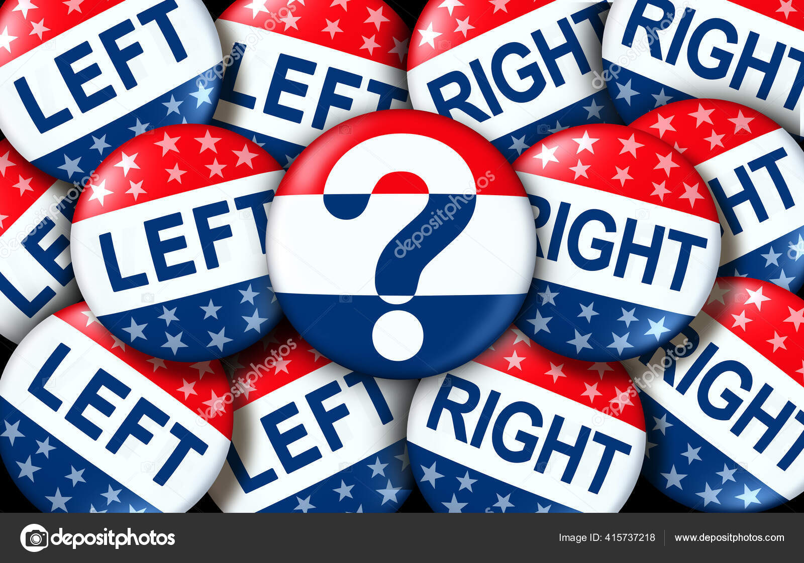 Election Choice Concept Undecided Voting Option Badge Unaffiliated ...