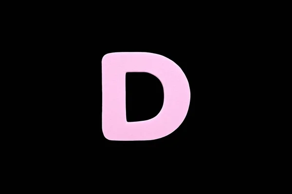 Alphabet Letter Symbol Sponge Rubber Isolated Black Background Stock ...