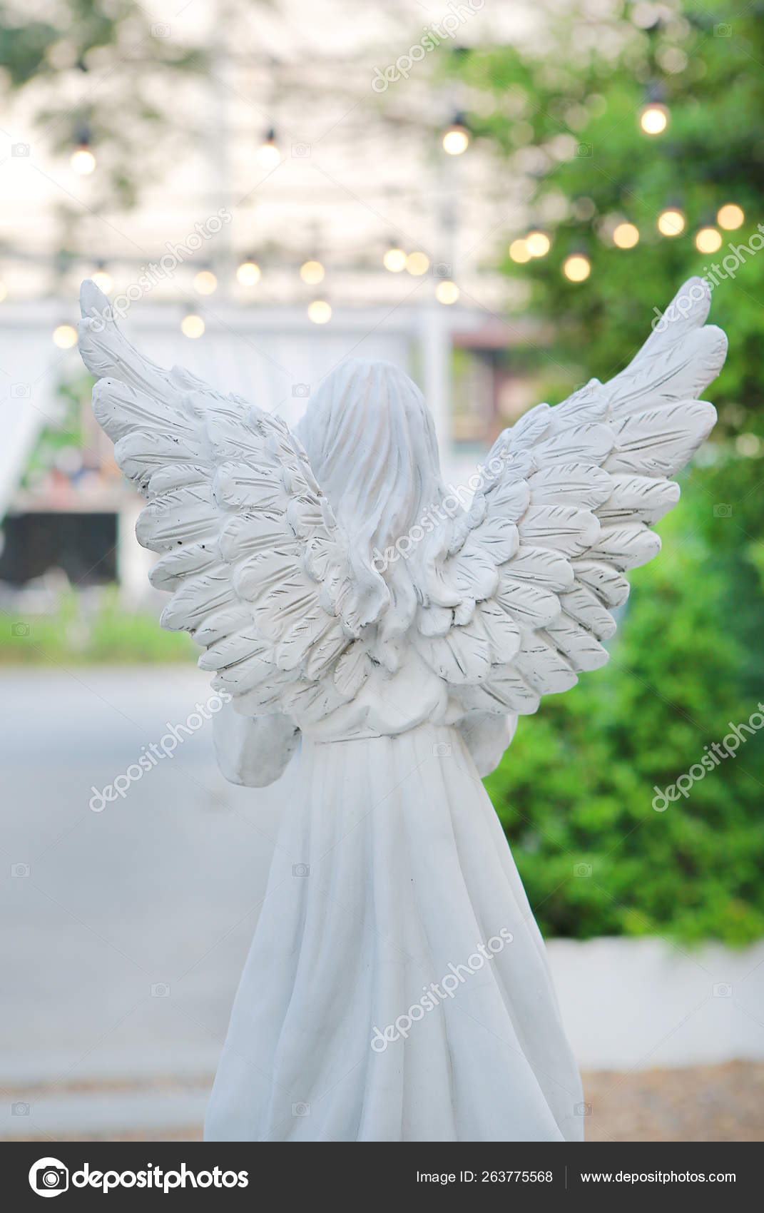 Sculpture Angel Garden Rear View Stock Photo by ©civic_dm@hotmail.com ...