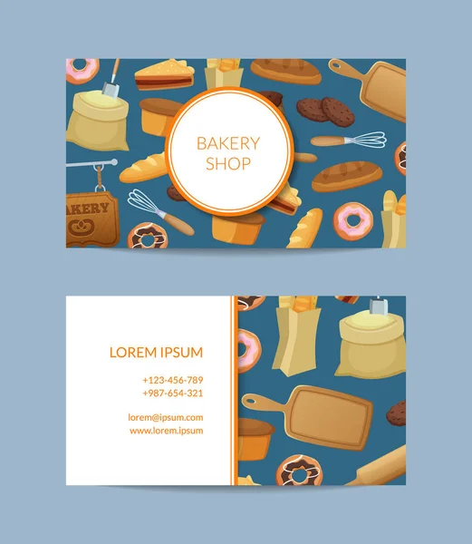 Vector cartoon bakery background illustration place for text Stock Vector Image by ©ONYXprj ...