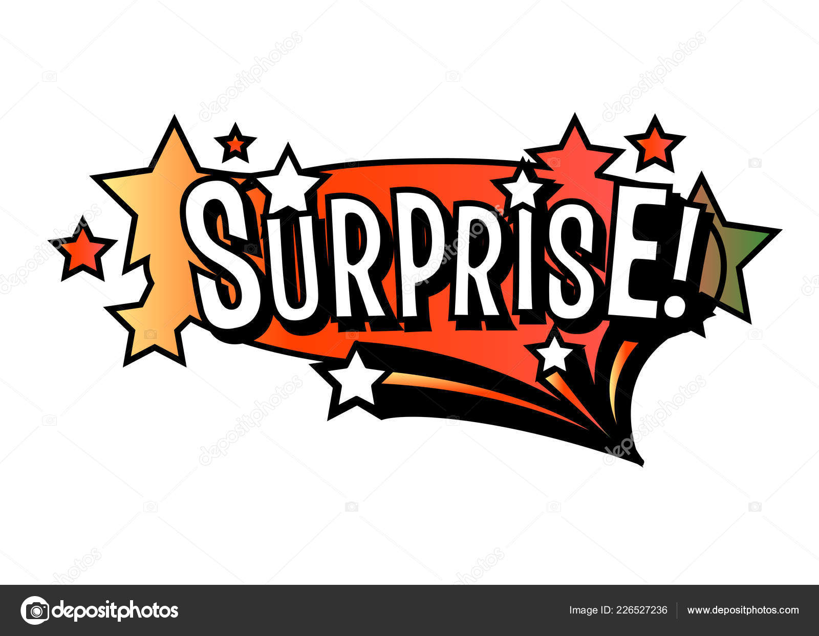 Surprise Word Clipart Right