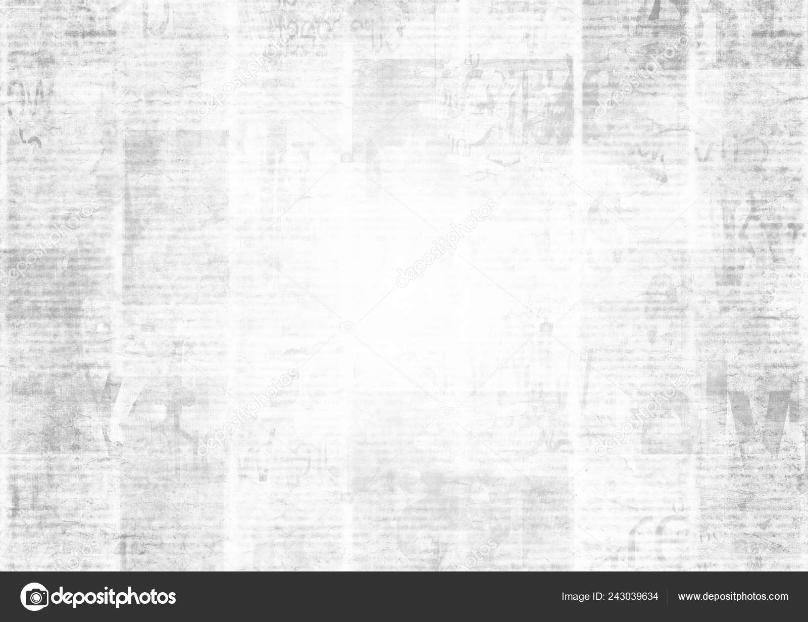 Newspaper Old Unreadable Text Vintage Grunge Blurred Paper News Texture ...