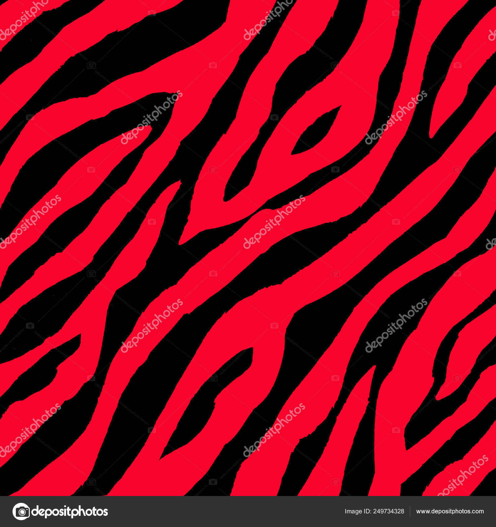 Red And Black Zebra Print Background