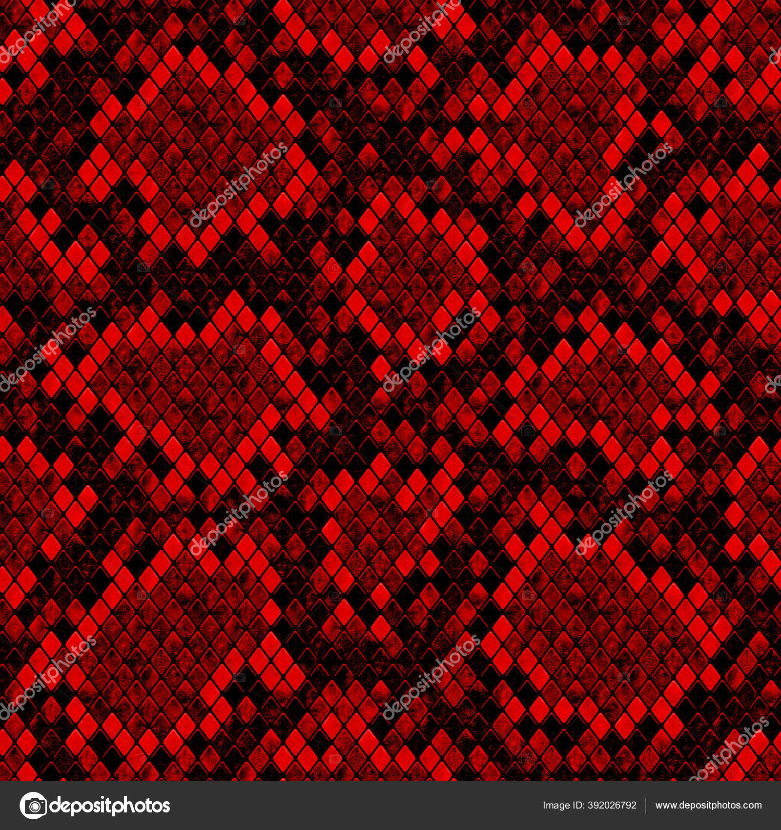 Snakeskin Seamless Pattern Black Red Reptile Repeating Texture Textured ...