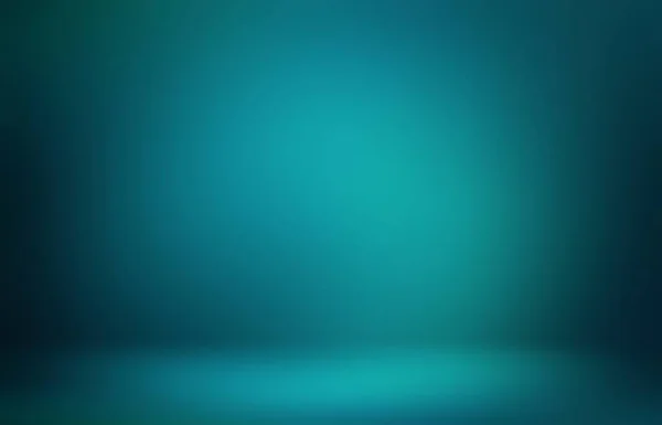 Dark cyan abstract 3d background. Mystery low light and shade on wall and floor texture. Studio ...