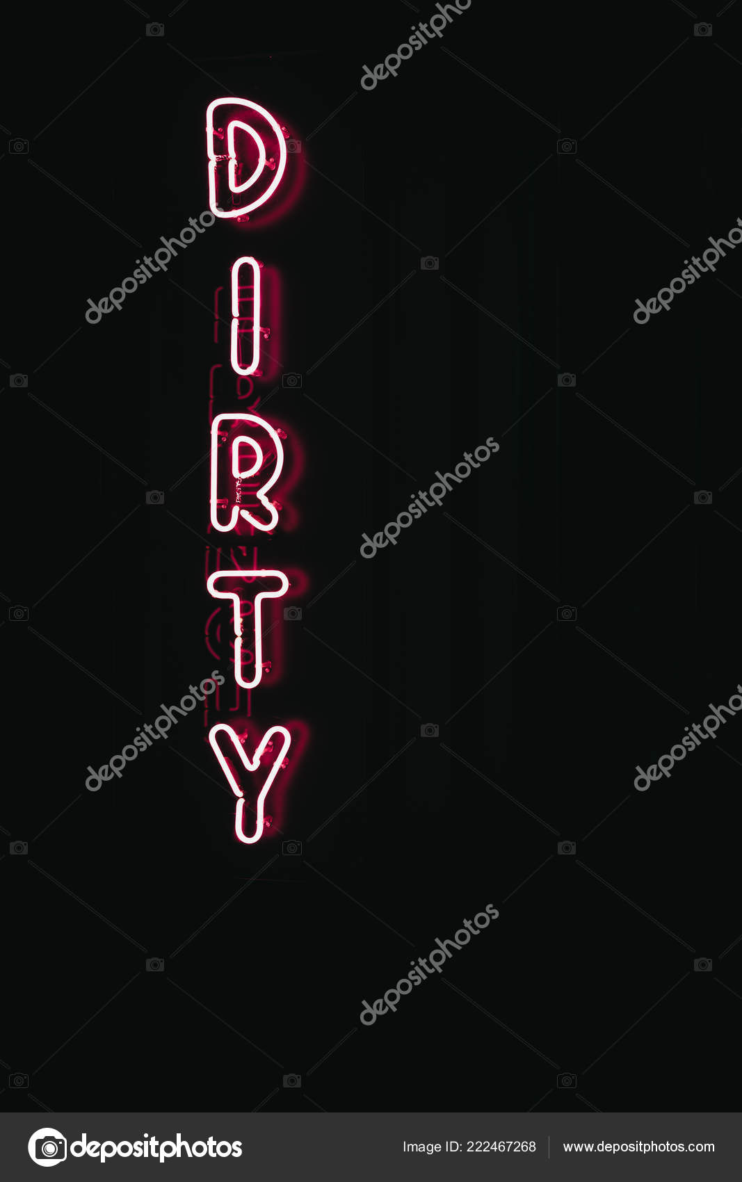 Illuminated Pink Dirty Neon Sign Window New York Usa Night — Stock ...
