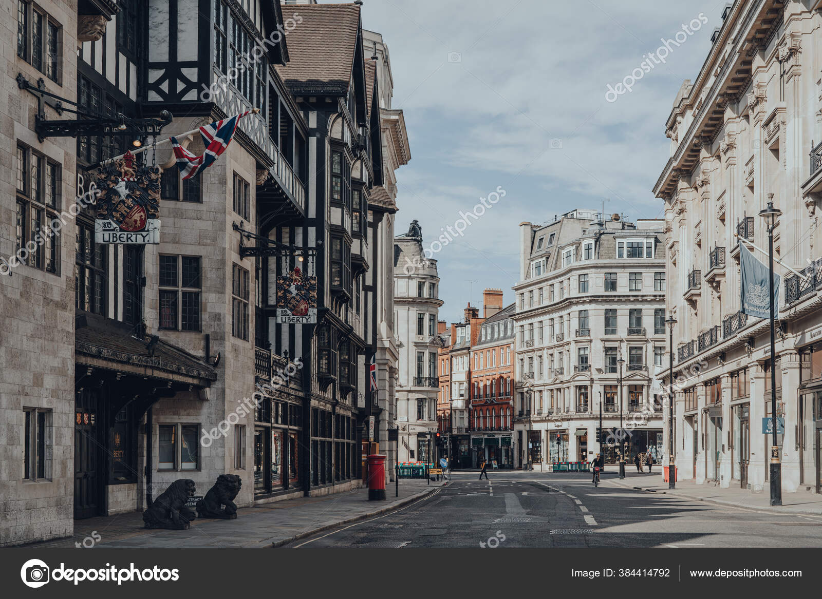 Empty Old London Street