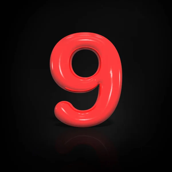 Red Number 9