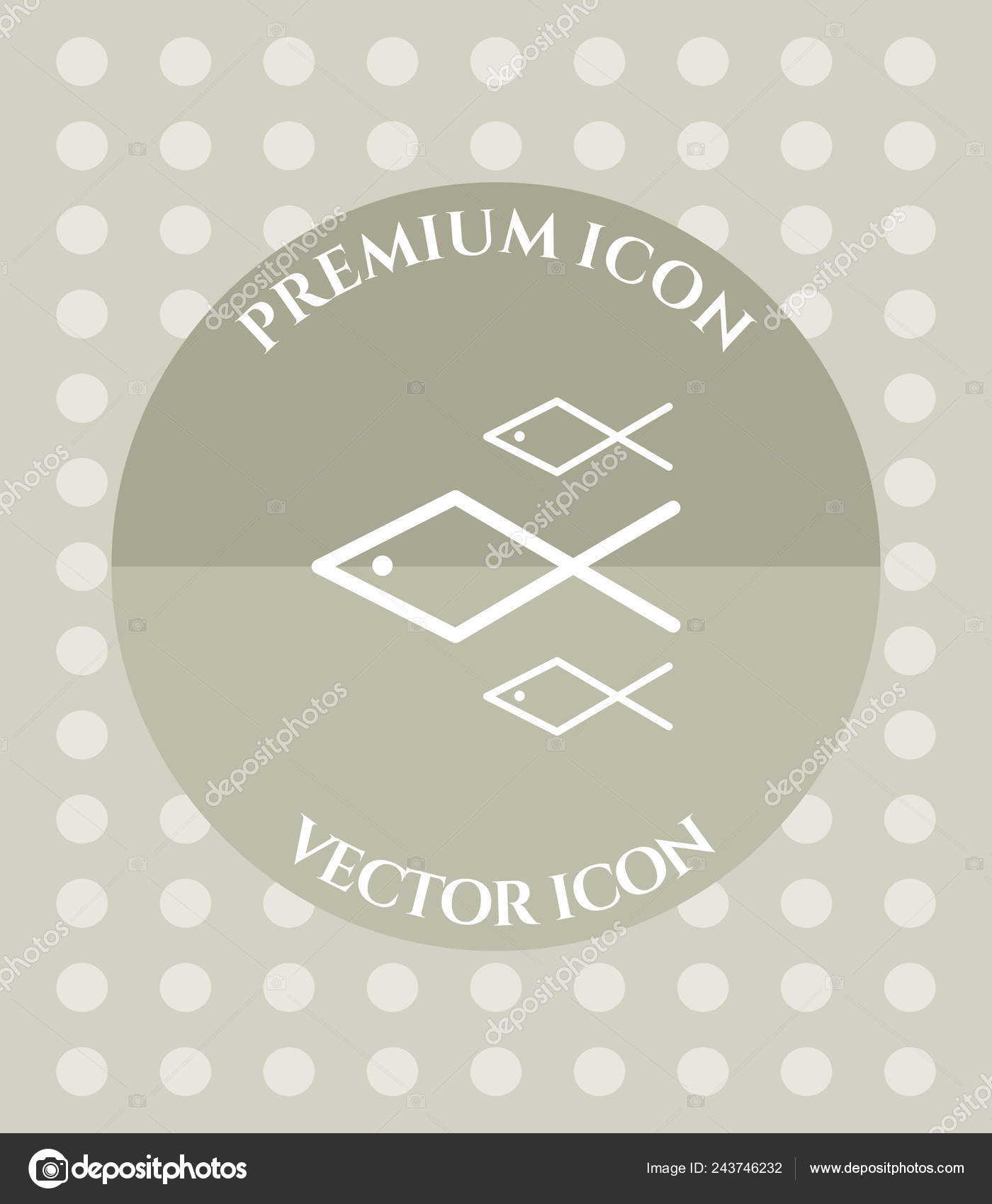 Fish Icon Web Applications Software Graphic Designs Stock Vector Image ...