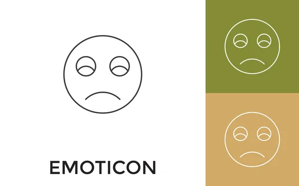 Angry emoji icon. Round evil face emoticon. Negative reaction symbol ...