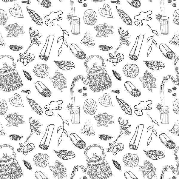 Chai ingredients, Royalty-free Chai ingredients Vector Images ...