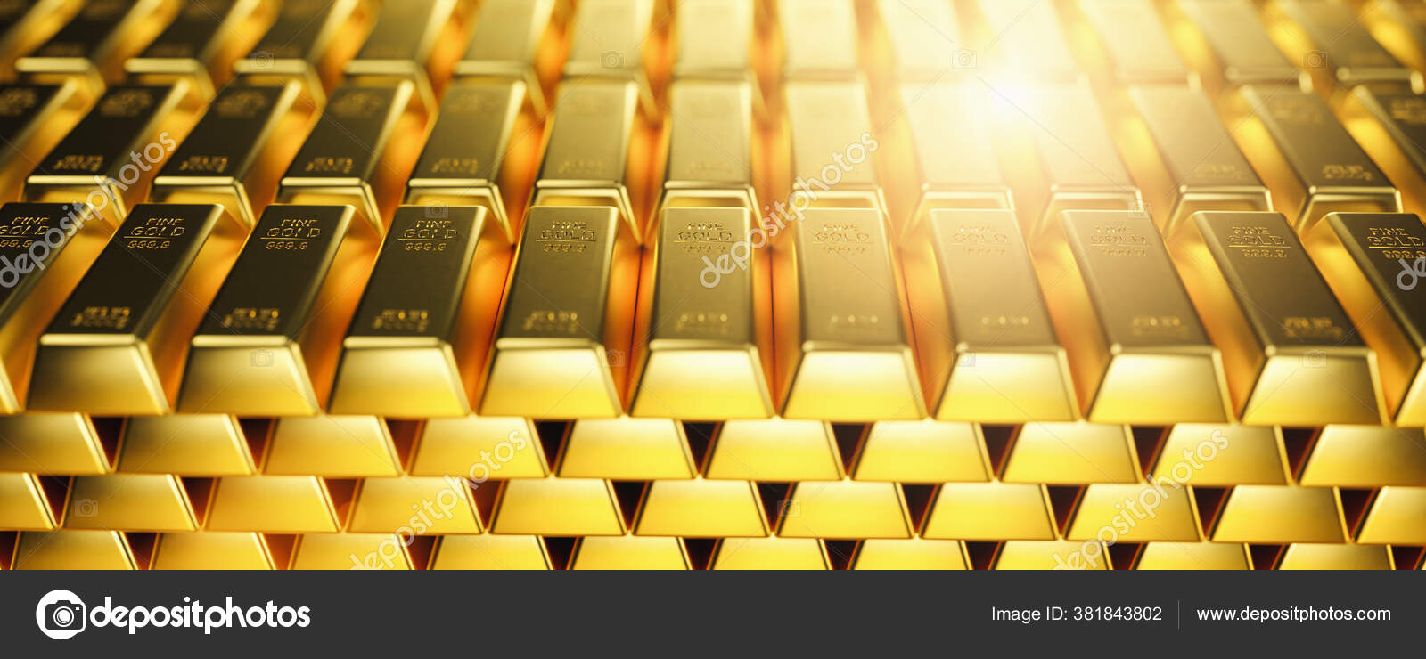 Stack Gold Bars Financial Concepts Image — Stock Photo © rclassenlayouts #381843802