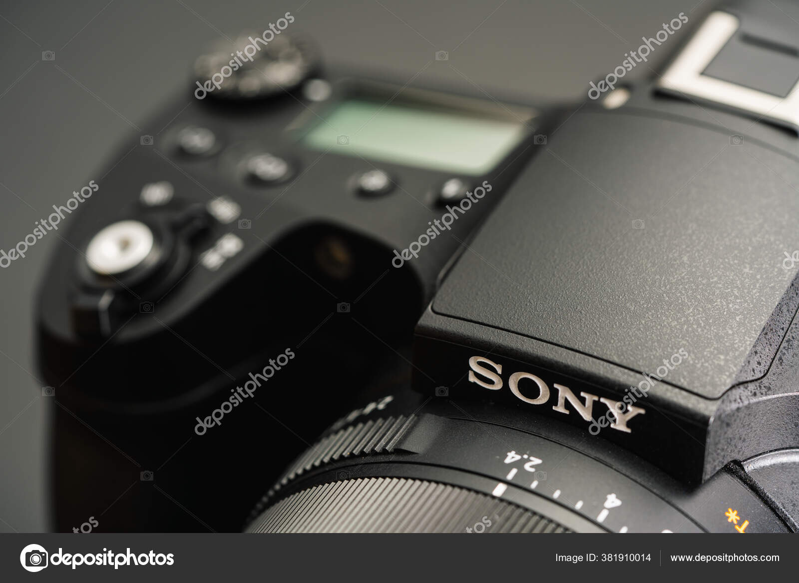 Berlin Germany December 2019 Close Sony Cyber Shot Dsc Rx10 — Stock ...