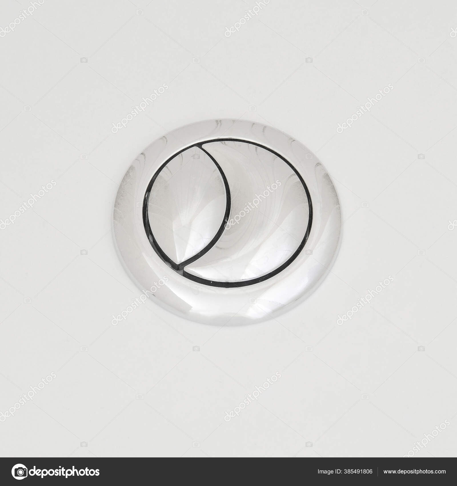 Toilet Flush Knob Two Separate Buttons — Stock Photo © khuruzero #385491806