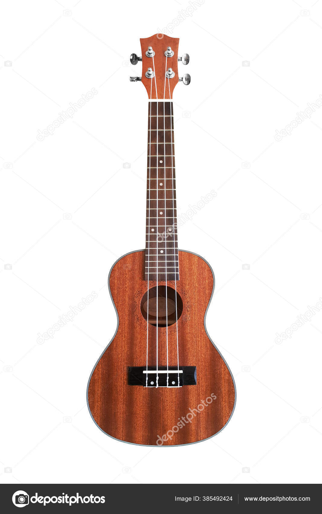 Ukulele Isolated White Background — Stock Photo © khuruzero #385492424