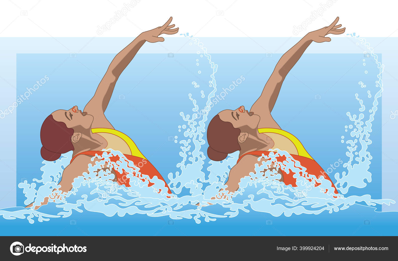Synchronized Swimmers Clipart Images