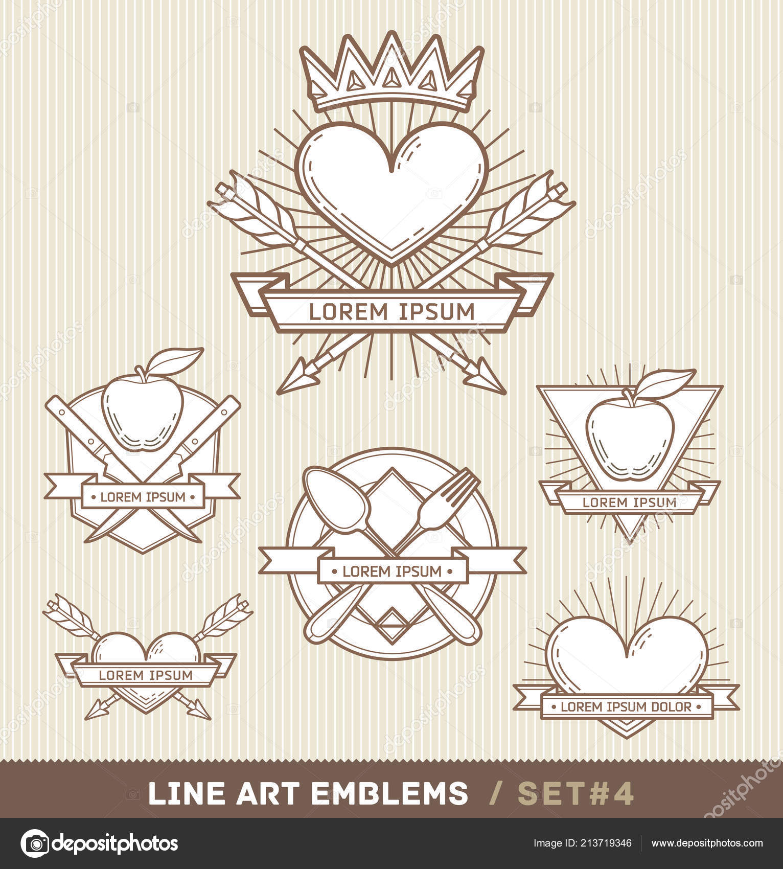 Line Art Labels Vector Illustration Stock Vector Image by ©Darumo ...