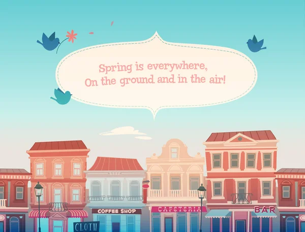 Spring Landscape Vector Illustration Stock Vector by ©Darumo 213750476