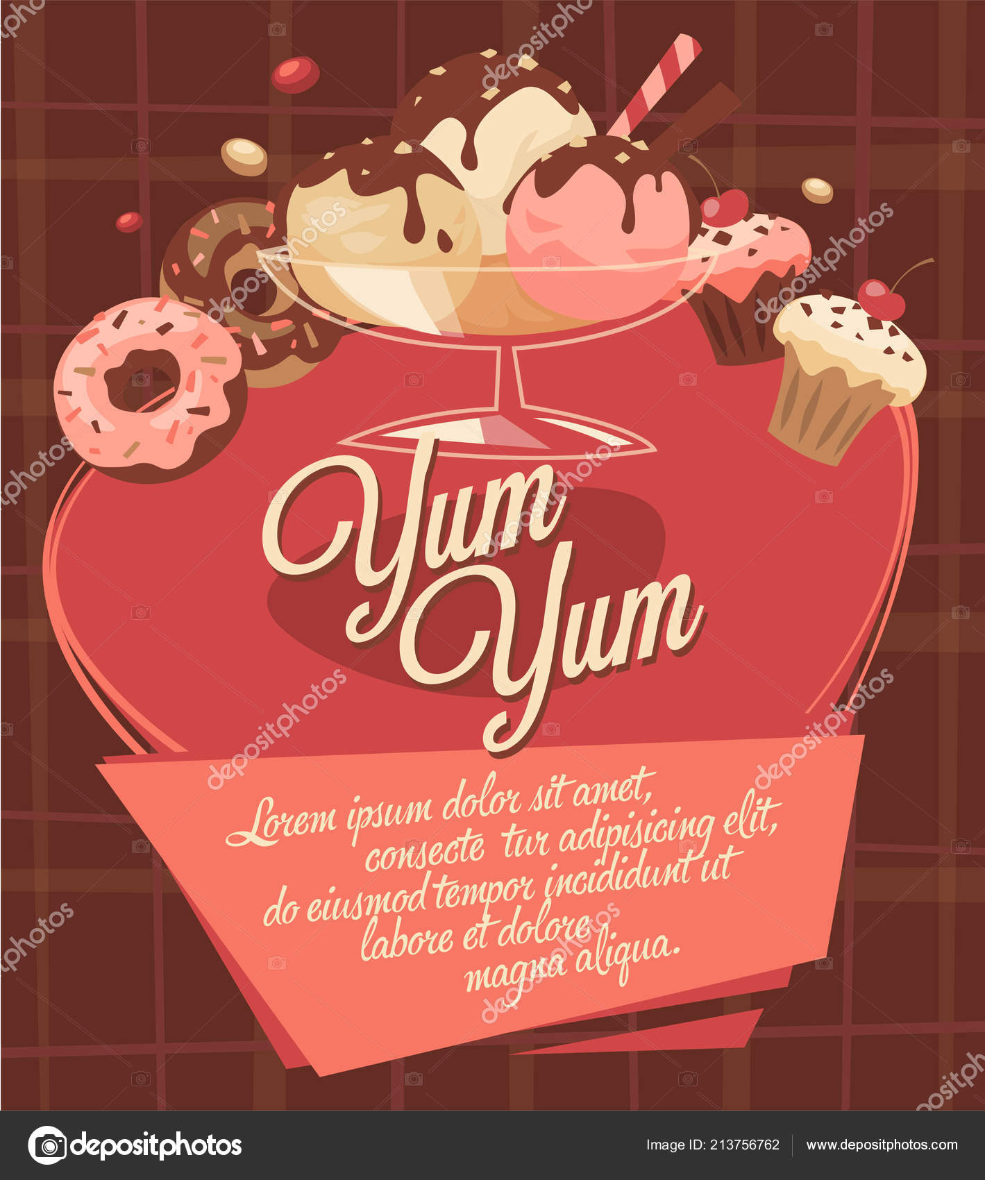 Sweet Stuff Background Vector Illustration Stock Illustration by ...