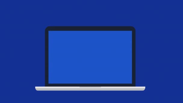 Cartoon Laptop Screen