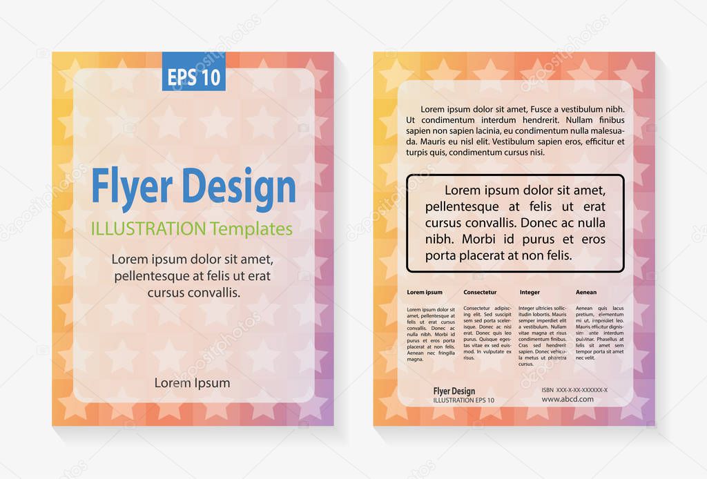 Plantilla de diseño de folleto vectorial en formato A4 para empresas ...