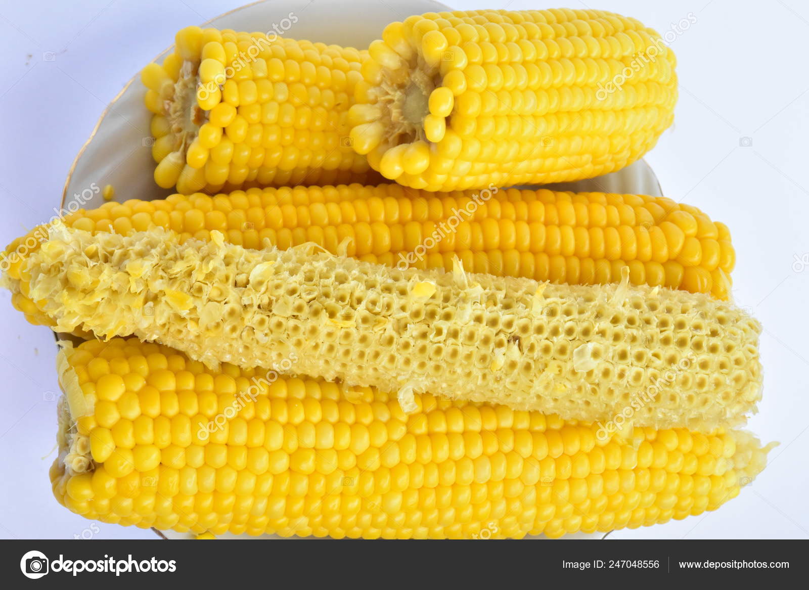 Boiled Corn Close Stock Photo by ©GalinkaLB 247048556