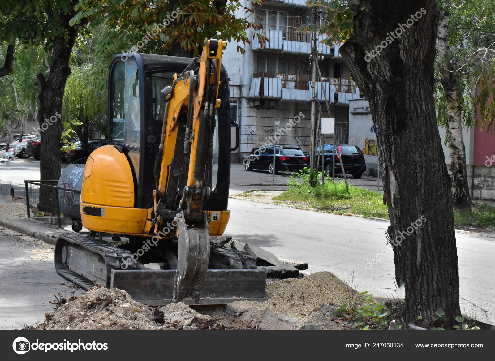 Excavation Pit Trench — Stock Photo © GalinkaLB #247050134