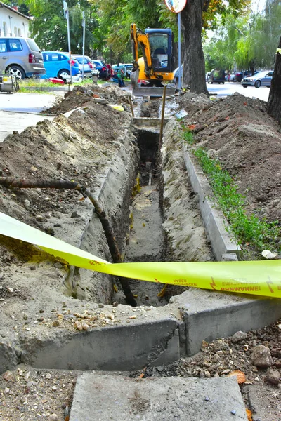 Excavation Pit Trench — Stock Photo © GalinkaLB #247050134
