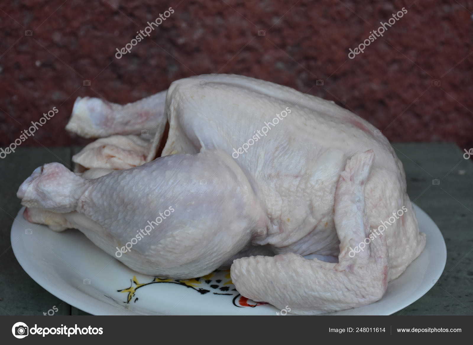 Fresh Raw Chicken Background — Stock Photo © GalinkaLB #248011614